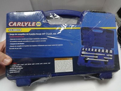 Carlyle SS38014 14 piece Socket Set 3/8" drive Standard SAE Regular 6 ...