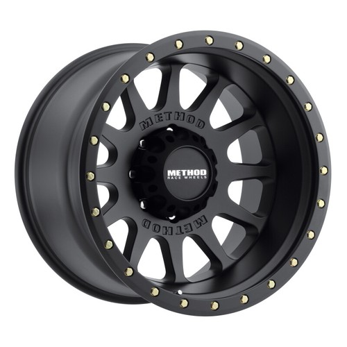 Method MR605 NV 20x12 -52mm Offset 8x180 124.1mm CB Matte Black Wheel ...