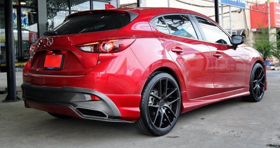 for mazda 3 full aero body kit air dam painted SE sedan hatch | eBay