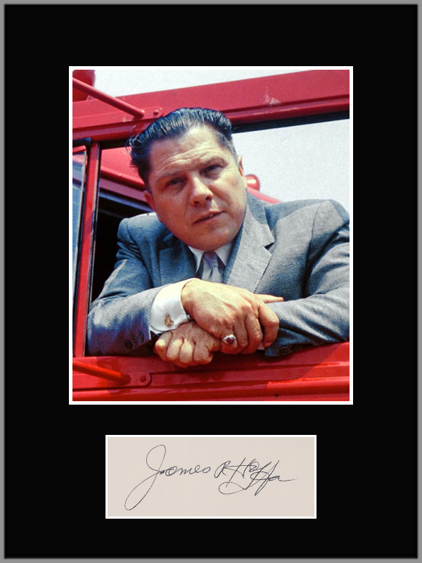 James Jimmy Hoffa Teamsters Mafia 11 x 14 Facsimile Autograph Photo ...