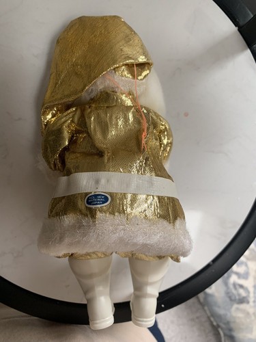 Vintage Santa Claus Gold Lame. Bendable Legs & Arms | eBay
