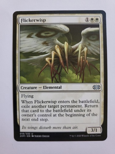 MTG Magic The Gathering Card Flickerwisp Creature Elemental White Double Masters | eBay