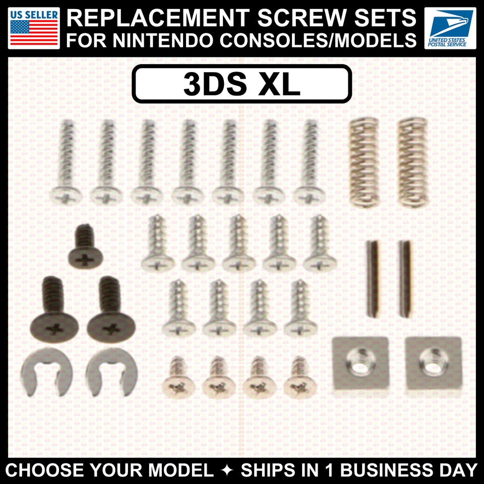 NEW Full Screw Set For Nintendo New/3DS/XL/LL/NDSL/DS Lite/GBA SP ...