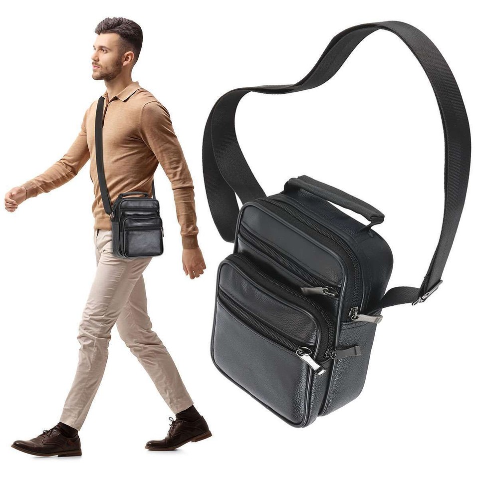 Genuine Leather Handbag for Men Sling Bags Small Shoulder Bag Crossbody ...