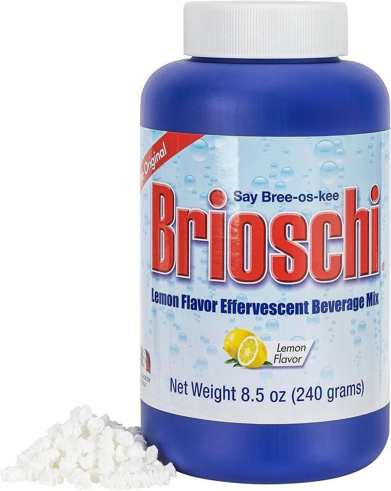 Brioschi Italian Lemon Flavored Effervescent Heartburn Upset Stomach 8. ...