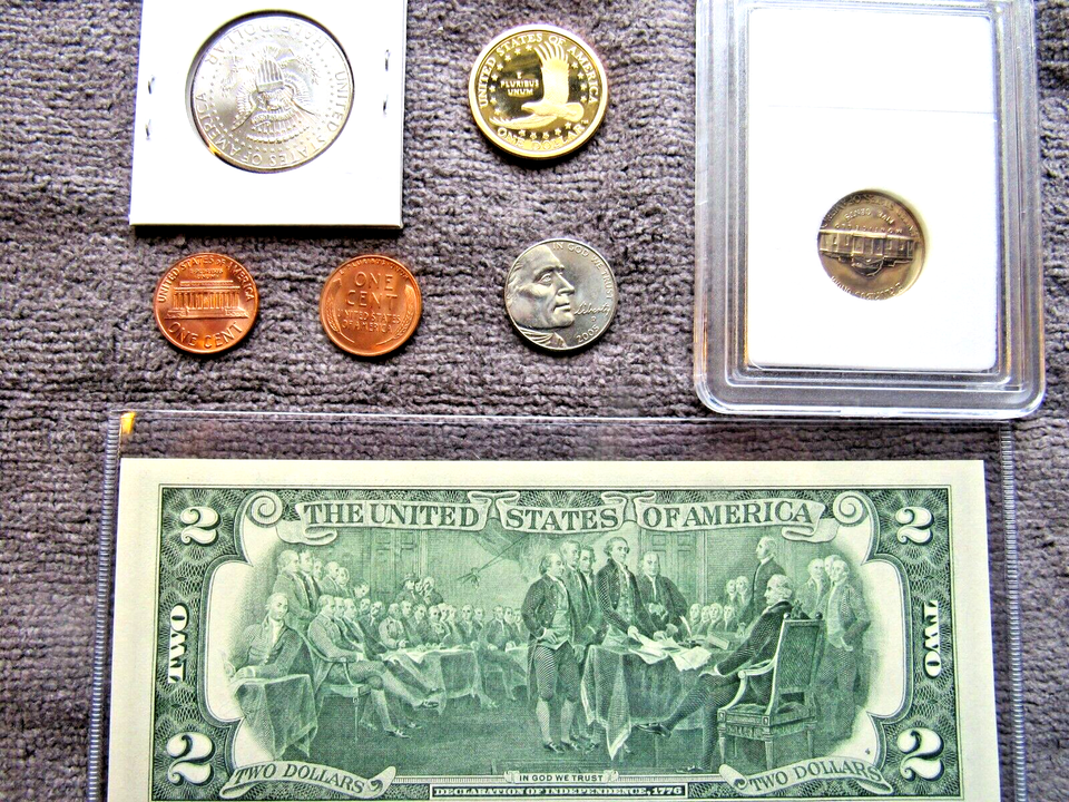 Lot of all Proofs and Uncirculated coins plus gem BU $2 Bill Note! | eBay
