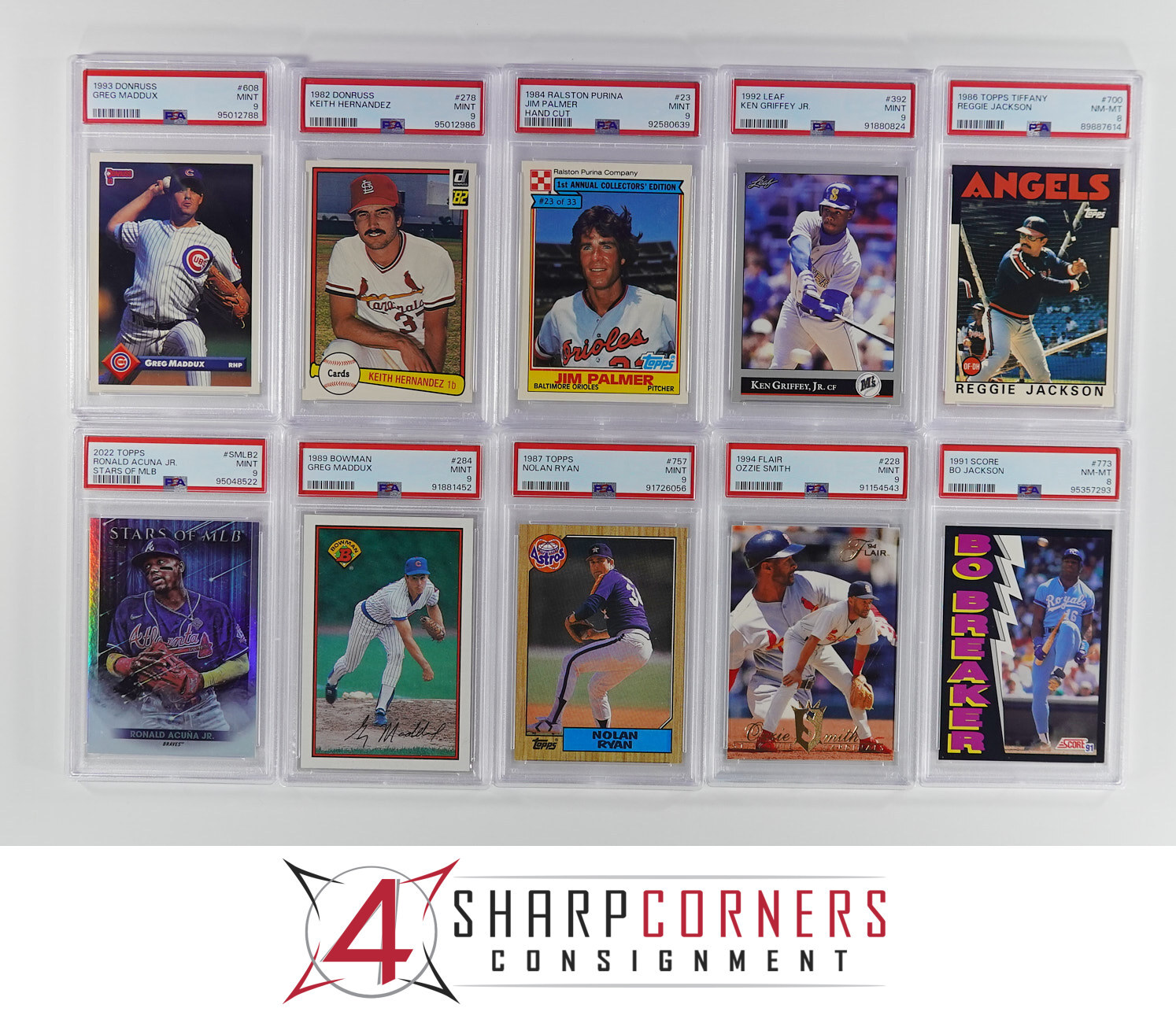 PSA GRADED BASEBALL LOT OF 50 DIFFERENT W/STARS | eBay