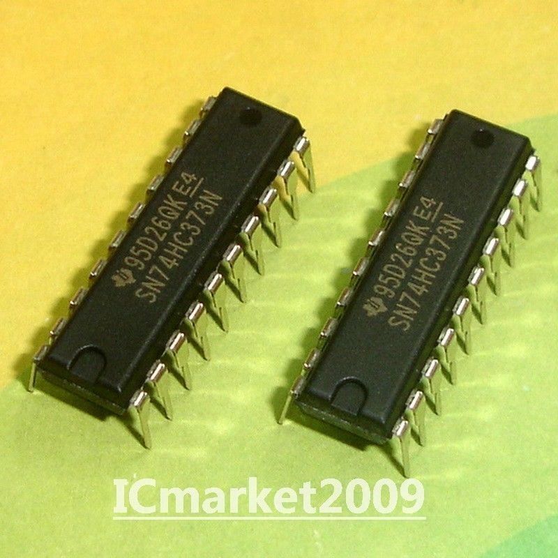 50 PCS SN74HC373N DIP-20 74HC373N 74HC373 Octal Transparent D-Type ...