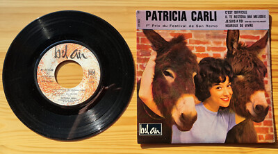 45t VINYL EP - Patricia CARLI c'est difficile - BEL AIR 211145M - ch Fr ...