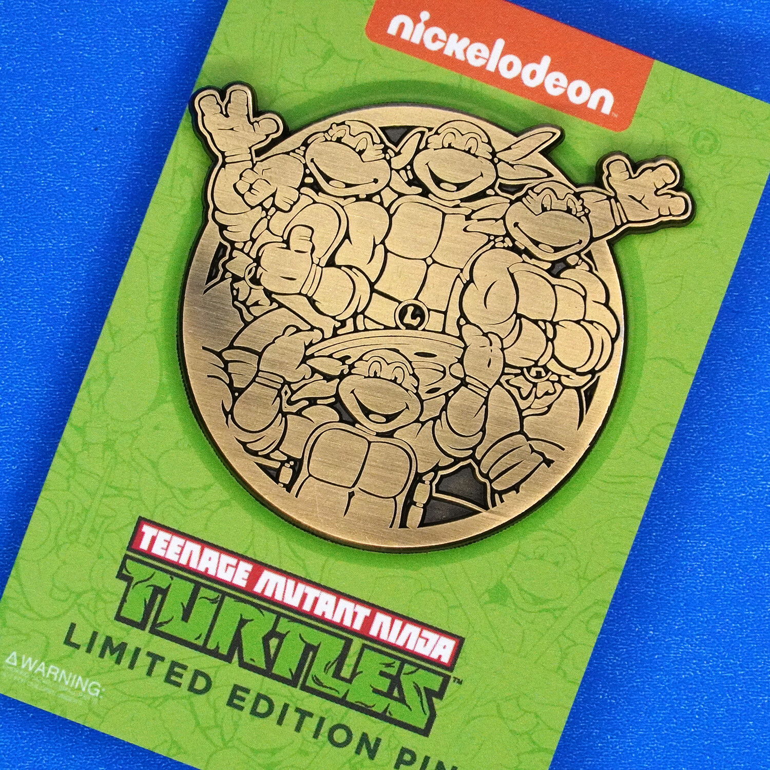 TMNT Teenage Mutant Ninja Turtles Limited Edition Emblem Antique Gold ...