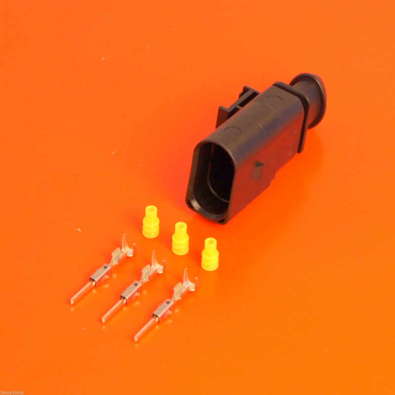 VW AUDI VAG - 1J0 973 803 - 3 Pin Sealed Male JPT Connector Kit ...