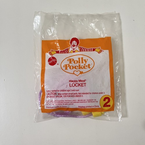 Vintage Polly Pocket Locket 1994 McDonald’s Happy Meal Toy New Sealed ...