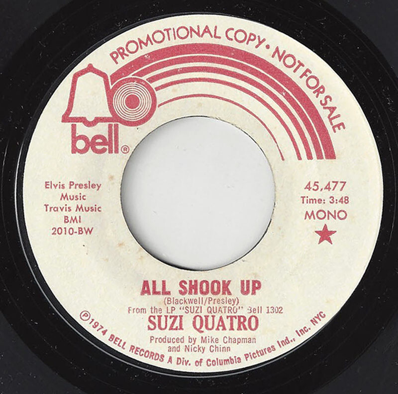 ♫SUZI QUATRO All Shook Up/Same BELL 477 PROMO GLAM ROCK 1974 45RPM♫ | eBay