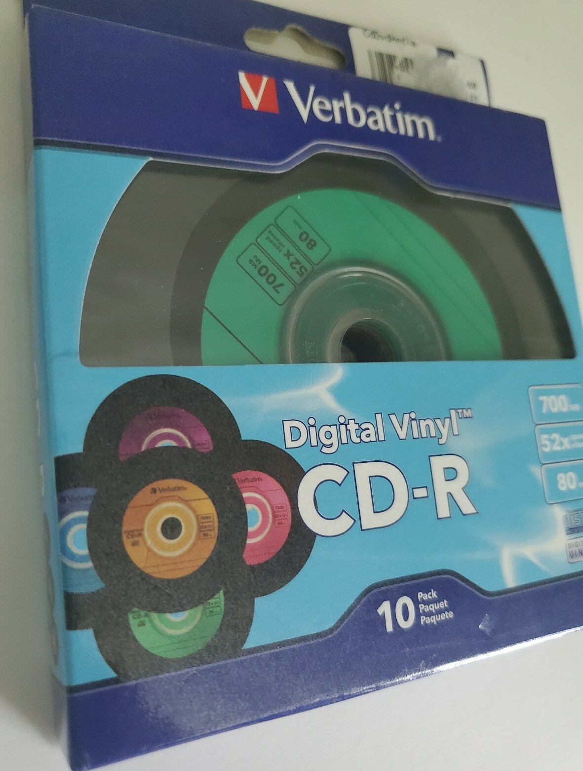 Verbatim 700MB 52X 80 Minute Digital Vinyl CD-R, 10-Disc 97935 Disco de ...