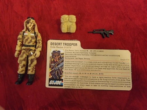 Vintage GI Joe Dusty with Rifle / Backpack Near Complete 1985 ARAH V1 ...