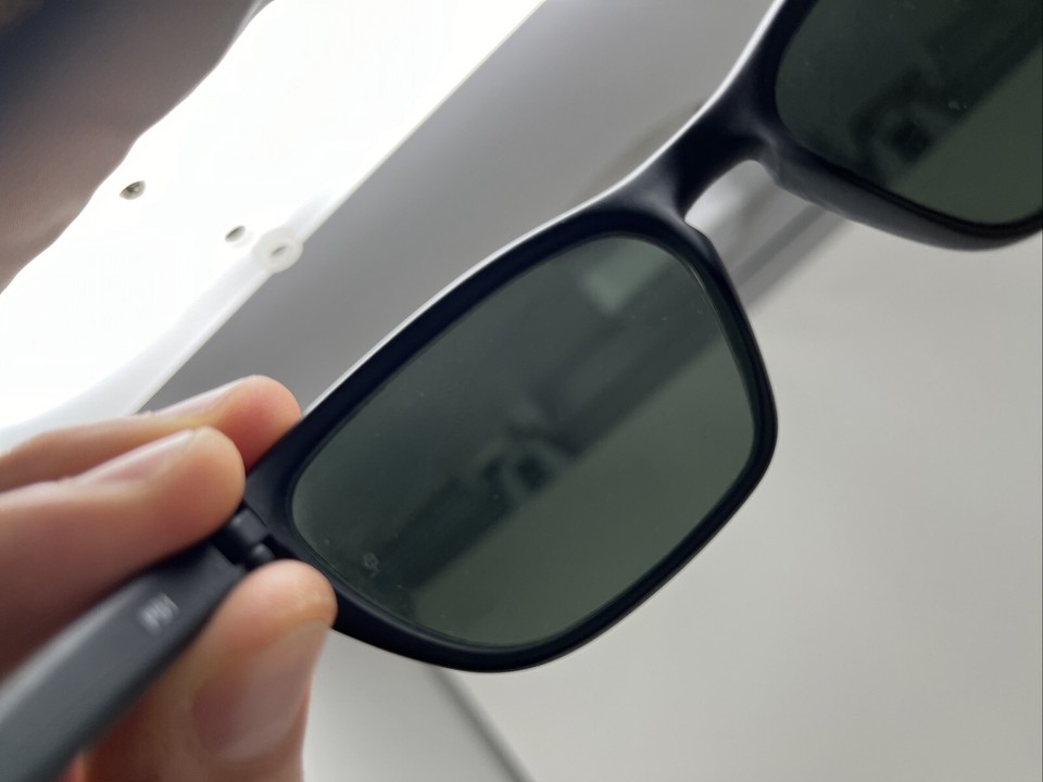 B&L RAY BAN PS1 W1846 USA MATTE BLACK GREEN G15 GLASS LENS SUNGLASSES ...