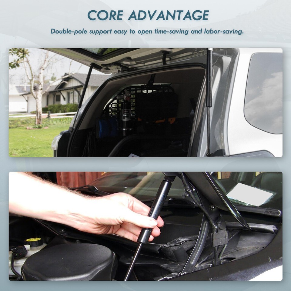 2x Trunk Lift Supports for Saab 9-3 99-03 Convertible 2-Door Trunk-with ...