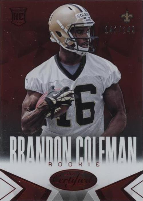 2014 Panini Certified - Brandon Coleman #105 Red Camo /149 (RC) for ...