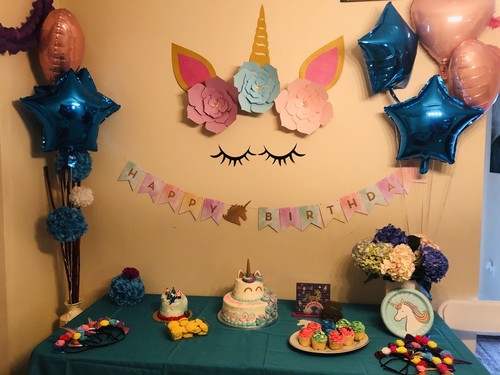 Mordun Unicorn Party Supplies for Girls Birthday Decorations Backdrop ...