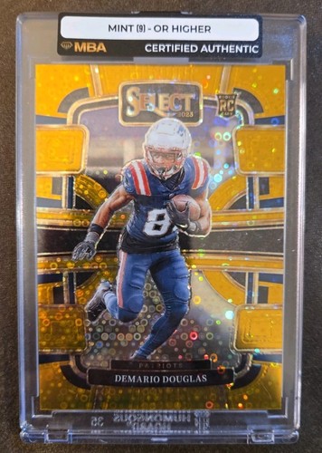 2023 PANINI SELECT TRUE GOLD PRIZM DEMARIO DOUGLAS ROOKIE RC 8/10 ...