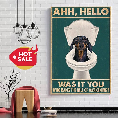 Dachshund was it you who rang the bell poster | eBay