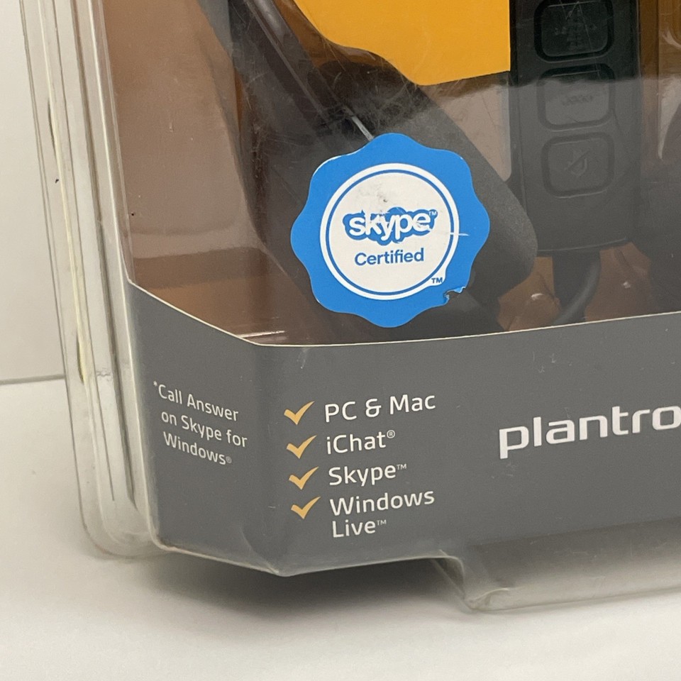PLANTRONICS Audio 628 Stereo USB Headset Lightweight Headband Voice ...