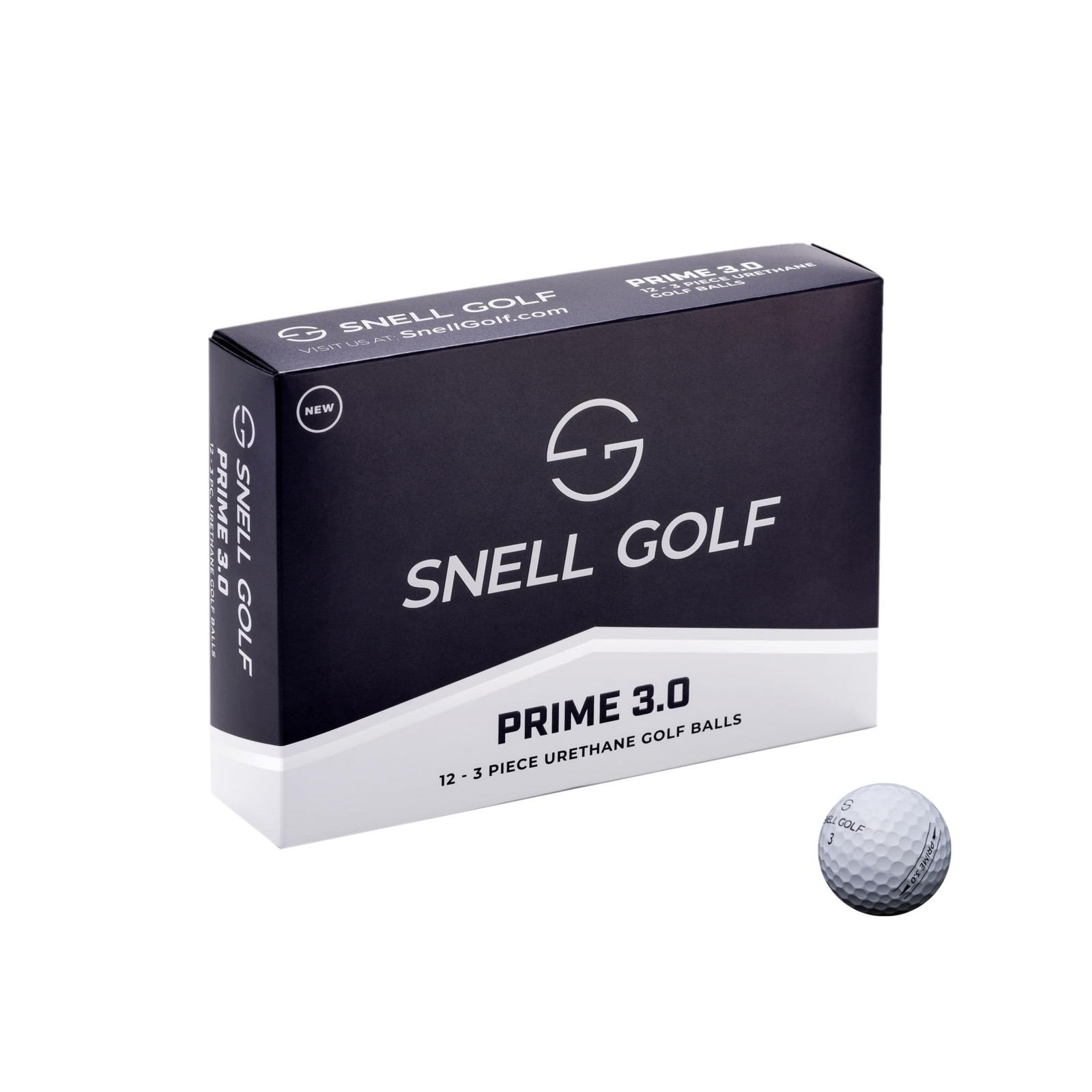 Snell Golf Prime 3.0 Golf Balls, 1 Dozen, Officially Licensed in Japan ...