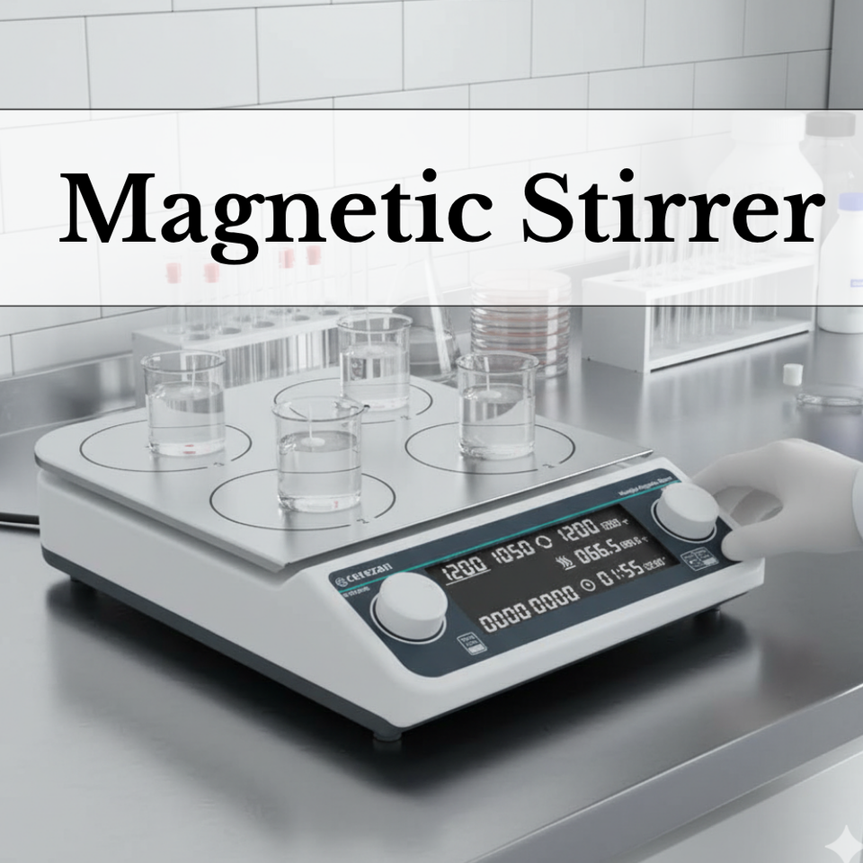 Laboratory Magnetic Stirrer | Adjustable Speed & Heating | Chemical ...