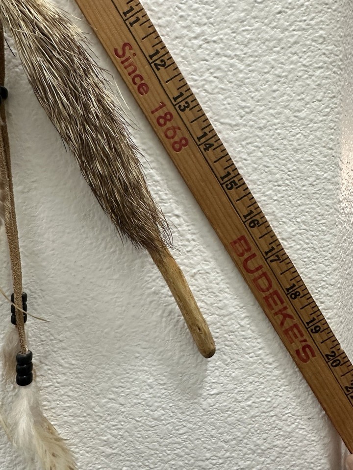 Native American Ceremonial Stick Medicine Stick Signed Southeastern | eBay