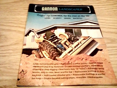 Gannon Landscaper Tractor Brochure | eBay