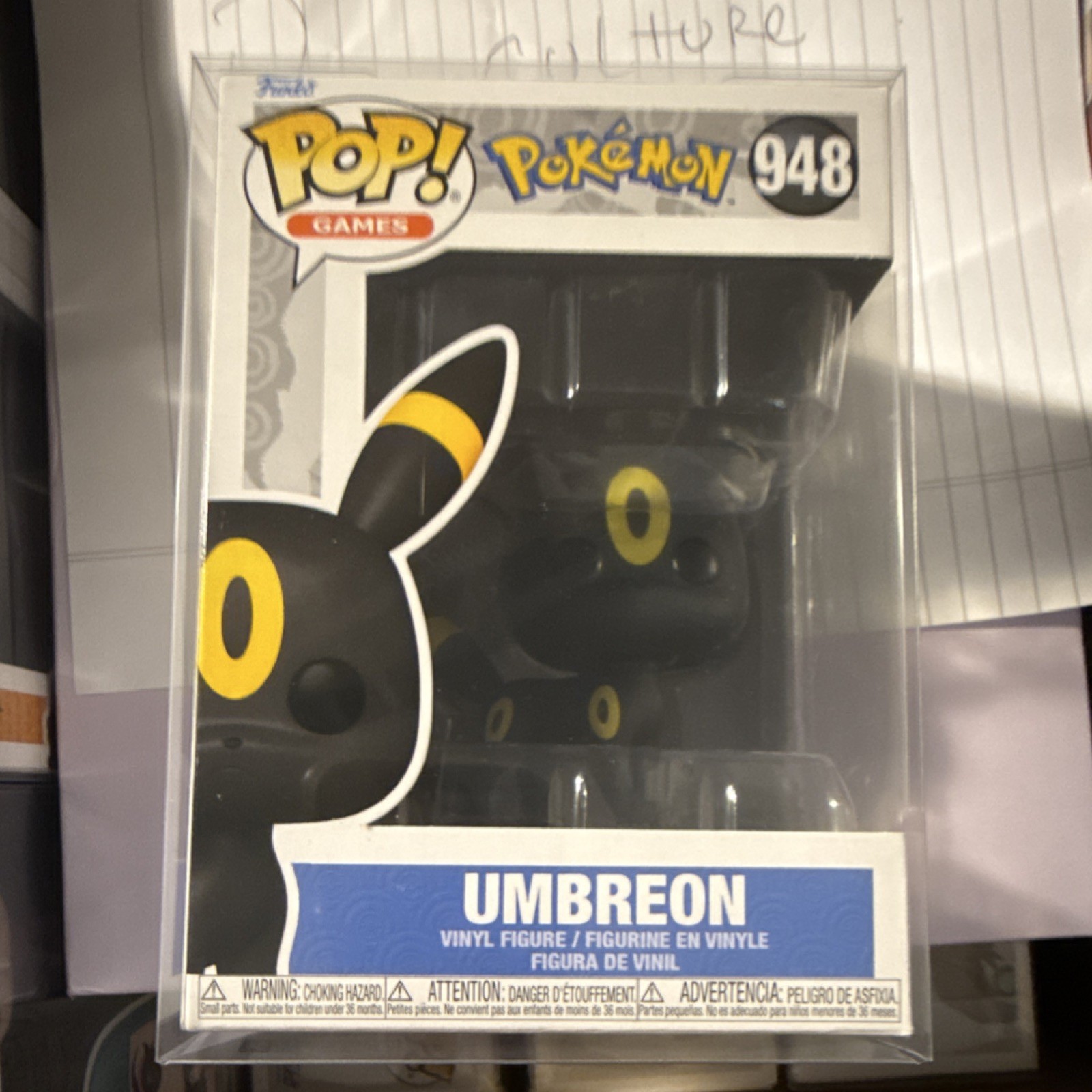 Funko Pop! Vinyl Pokémon Umbreon #948 Figure Standard Size Black Yellow ...