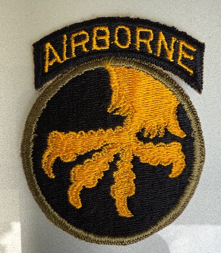 17th Airborne Division Shoulder Sleeve patch, one piece WWII era, no glow | eBay