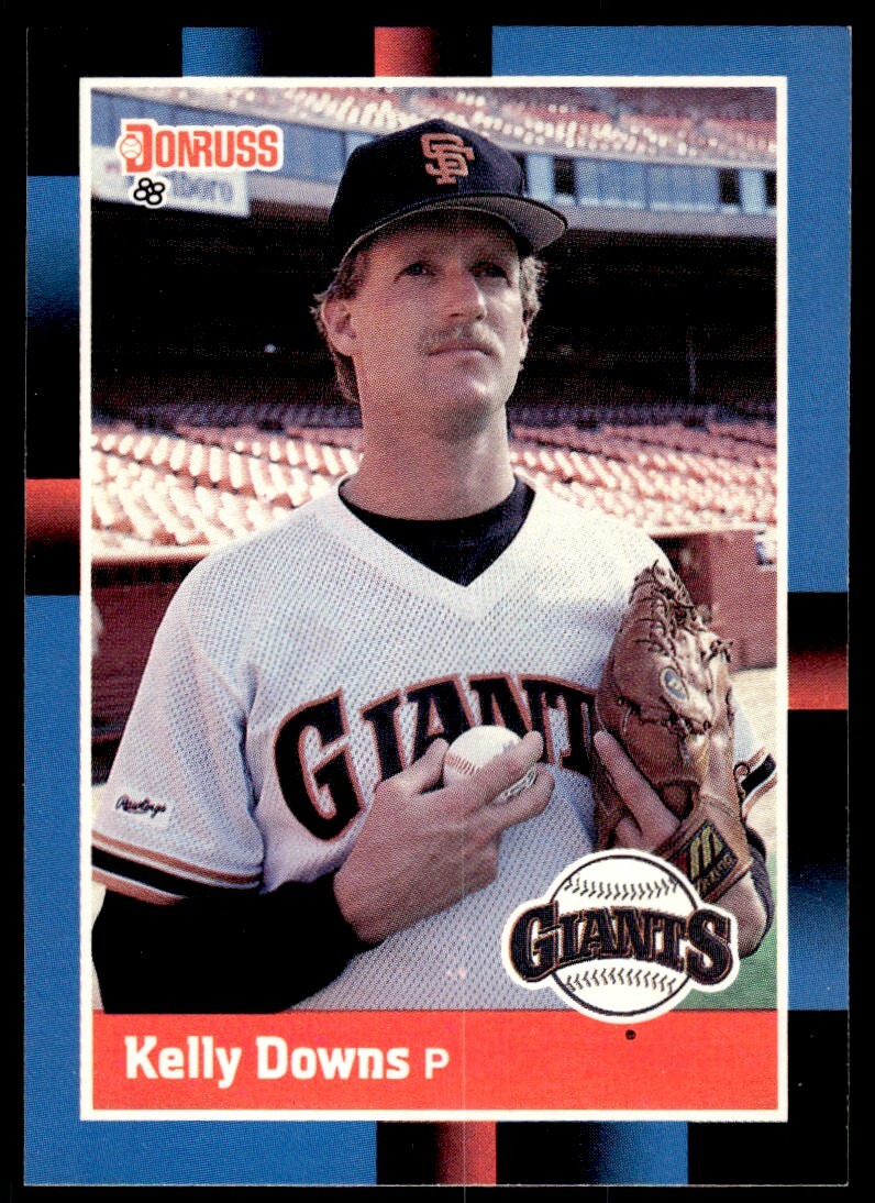 1988 Donruss Baseball Card Kelly Downs San Francisco Giants #145 | eBay
