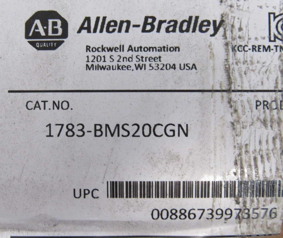 ALLEN BRADLEY 1783-BMS20CGN STRATIX 5700 SWITCH SER.A 1783BMS20CGN NEW ...