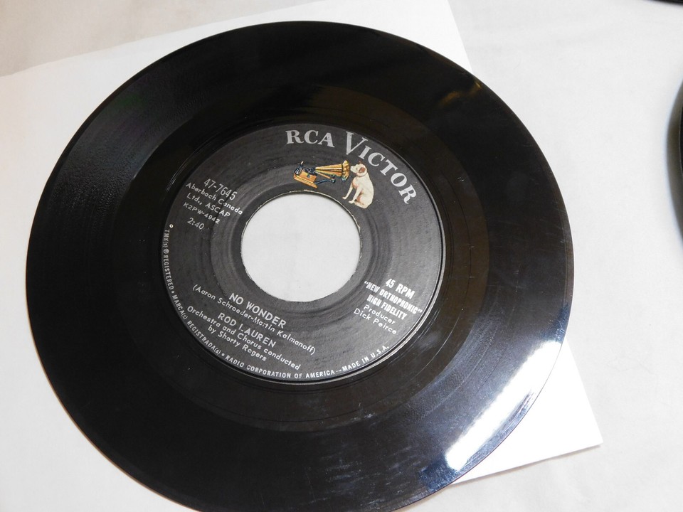 ROD LAUREN IF I HAD A GIRL / NO WONDER 45 RPM RECORD 052 | eBay
