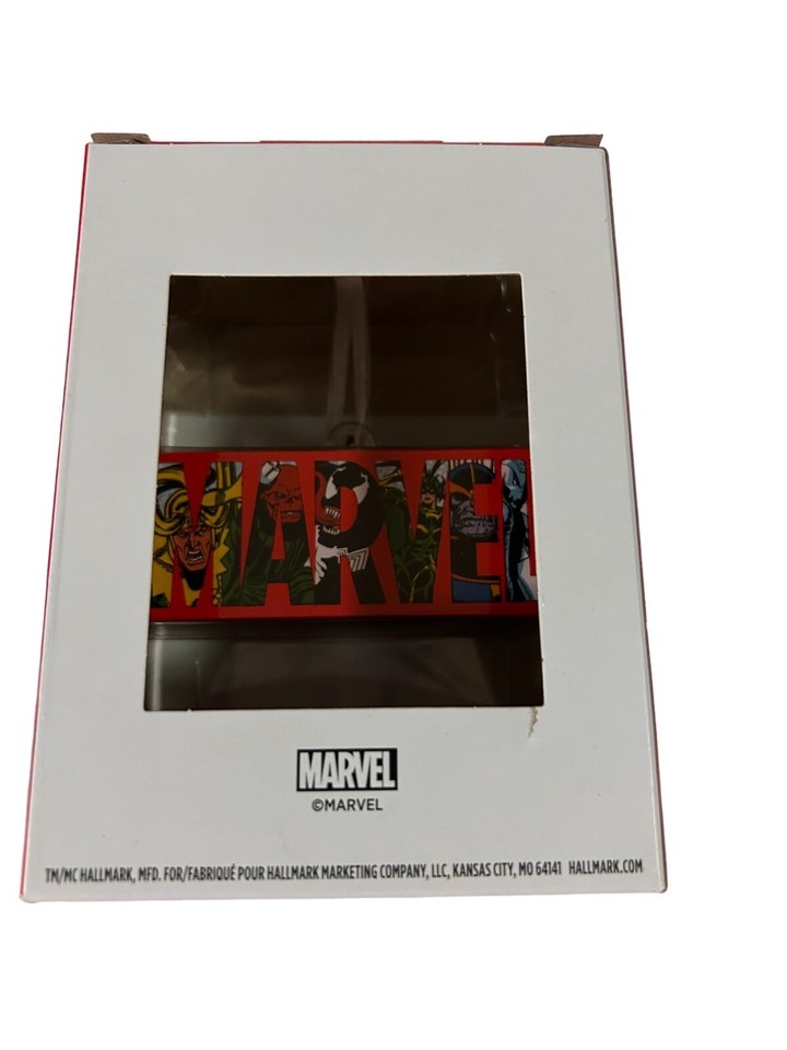 Marvel Comics Logo Hallmark Christmas Ornament **NIB** | eBay