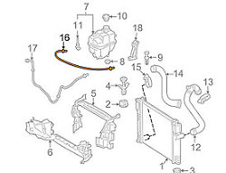 NEW MERCEDES BENZ E W211 BREATHER LINE PIPE HOSE A2115011725 OEM | eBay