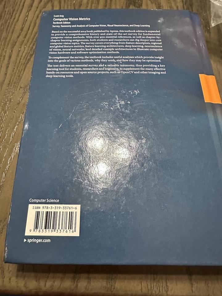 Computer Vision Metrics Textbook Edition 9783319337616 | eBay