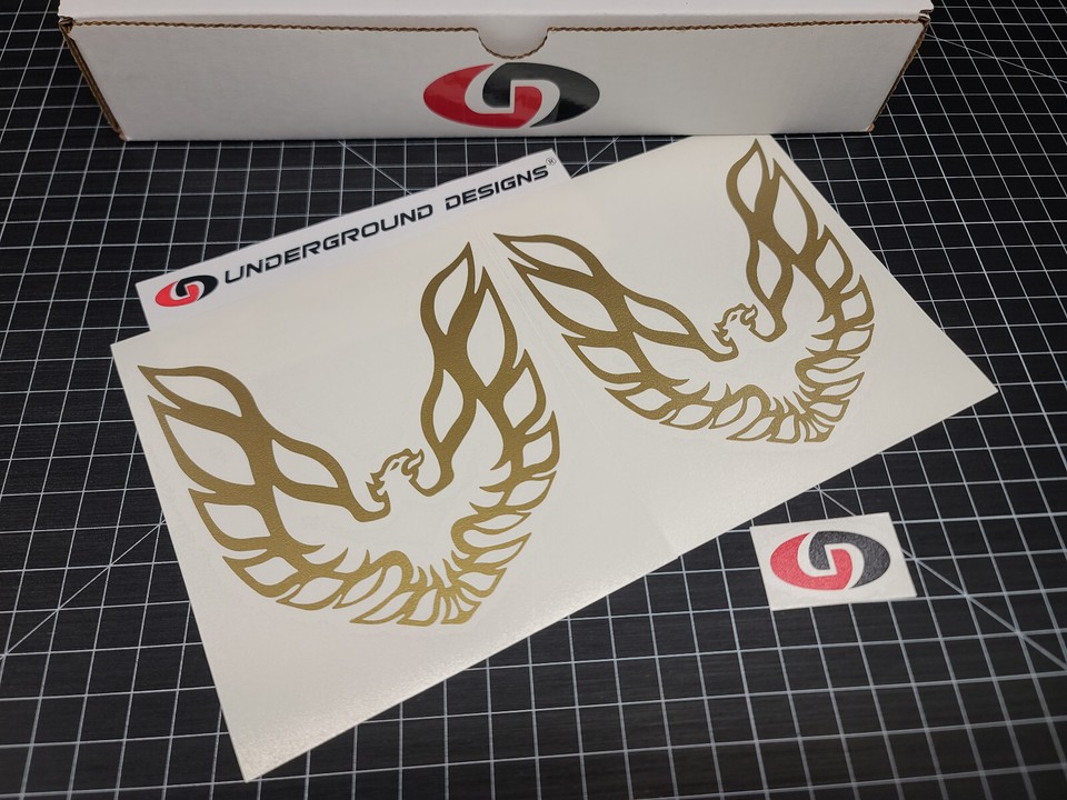 Firebird Decals (2pk) Retro Pillar Window Stickers Fits Pontiac Trans ...