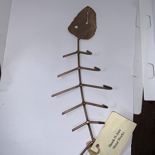 FISH SKELETON Handmade Metal Hooks Wall Art. SHOCK-N-AWE METAL WORKS | eBay