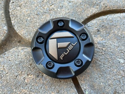 FUEL WHEEL CENTER CAP MATTE BLACK GOLD LOGO 1001-57 TOP PIECE 3 1/4 ...