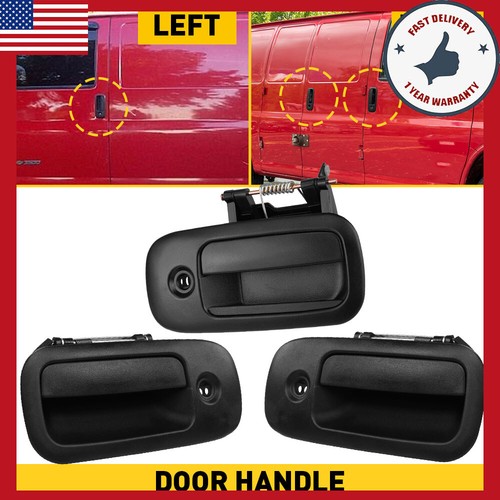 Door Outside Handles Set LH RH Sliding for 96-09 Chevy Express GMC ...