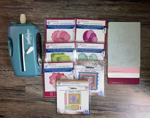 Spellbinders GRAND CALIBUR CUTTING & EMBOSSING MACHINE,4 Plates & 7 ...