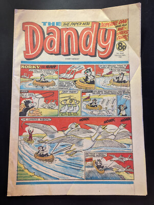 Dandy Comic No 2049, February 28th 1981, Korky the Cat, FREE UK POSTAGE ...
