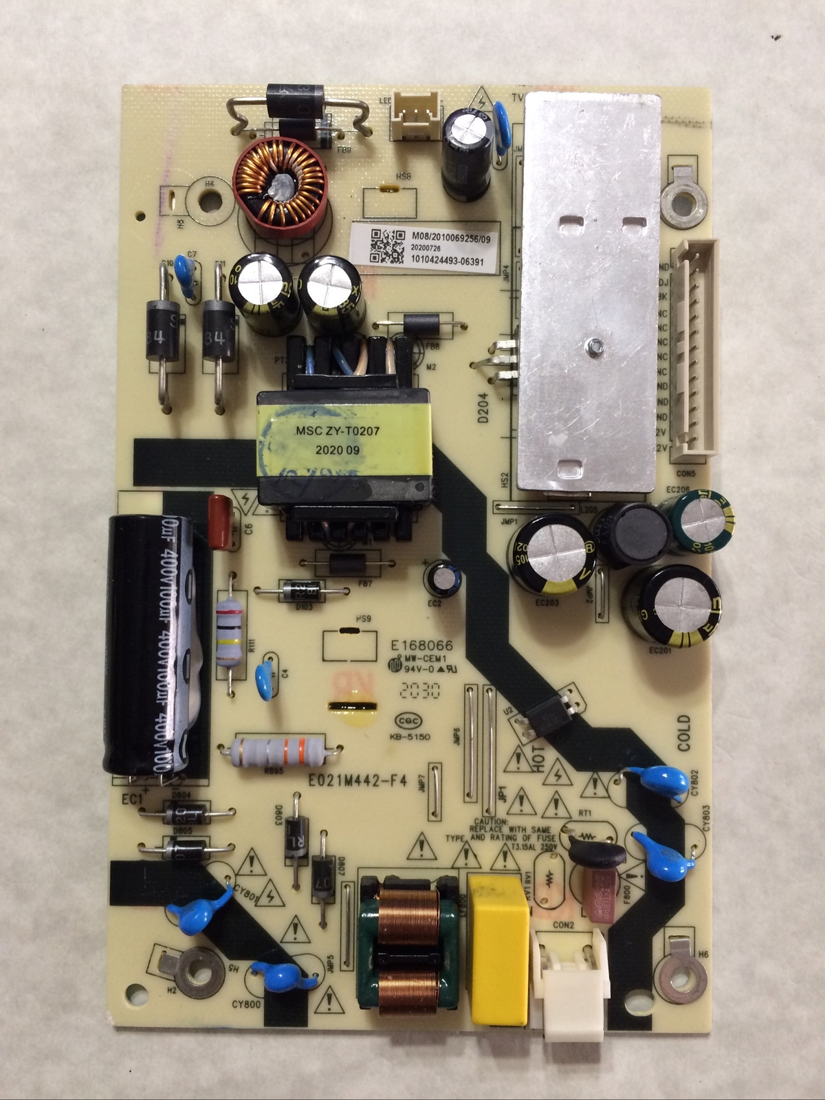 Power Board ONN 100012589 Tv3211-zc02-01 E168066 M08 for sale online | eBay