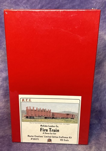 BTS McCabe Lumber Co. HO Scale Fire Train Three Car Set #28275 NIB | eBay