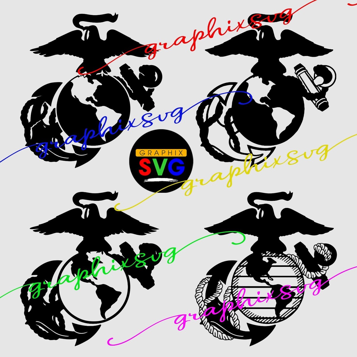 Official Marine Corps Emblem Silhouette United States Marine Corps