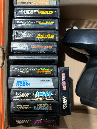 Vintage Working Colecovision Lot 12 Games Super Action Controllers | eBay