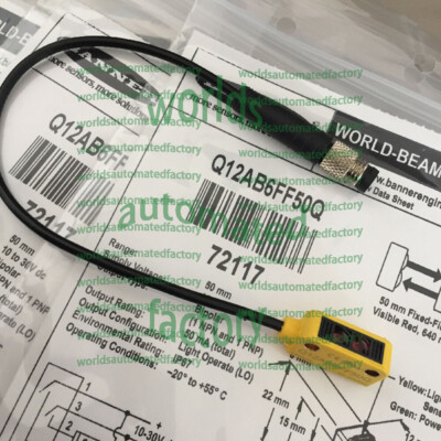 1PC BANNER Q12AB6FF50Q Photoelectric Switch Q12AB6FF50Q New Expedited ...