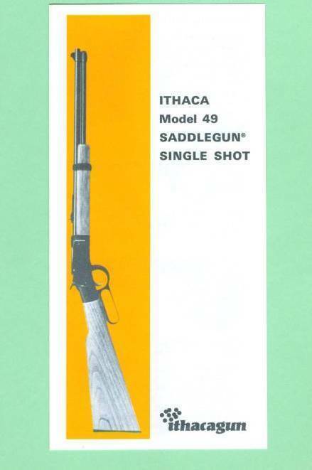 Ithaca Model 49 Saddlegun Owners Manual Reproduction | eBay